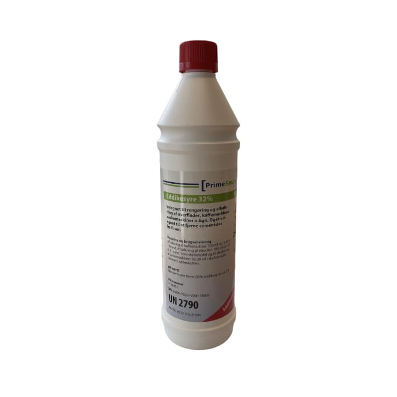 Eddikesyre 32% 1 Liter - Clean Supply